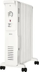 ECG OR 2090 bílá / Elektrický olejový radiátor / 9 žeber / 2000 W / 3