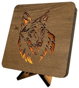 Li-Go "Německý Ovčák" lampa 19x19cm provedení povrchu: jedle