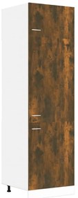 Skříň na lednici kouřový dub 60 x 57 x 207 cm kompozitní dřevo - Default Title