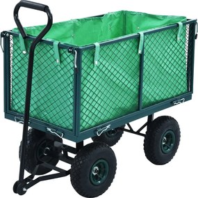 vidaXL Zahradní ruční vozík 350 kg [145510] Barva: Zelená