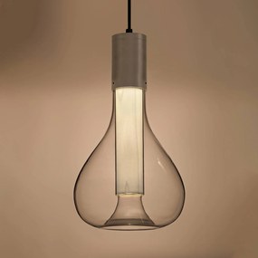LZF Eris LED závěsné světlo sklo hliník/slonovina