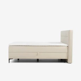 Postel boxspring světle béžová LILIAN 160x200 cm
