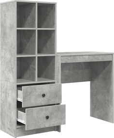 Stůl Betonově šedá 115,5 x 40 x 127 cm 2 ks 3337308