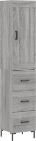 Skříň highboard šedá sonoma 34,5 x 34 x 180 cm kompozitní dřevo 3200199
