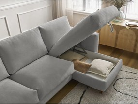 Šedá rohová pohovka Nouveau Cocoone – Bobochic Paris