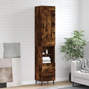 vidaXL Skříň highboard 34,5 x 34 x 180 cm kompozitní dřevo [3200274] Barva: Bílá