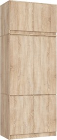 Šatní skříň s nástavcem Star 02 90 cm dub Sonoma