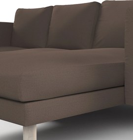 Potah na pohovku IKEA Norsborg 3-místná se šezlongem barva hnědá látka pletený vzor