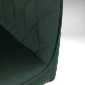 Vikio Jídelní set pro 8 osob 180x90 cm soft dub noha X zelená židle s područkami VJS228-8Z