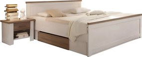 Postel LUMERA 180x200, 2x noční stolek, pinie bílá / dub sonoma truflový Kondela 0000187111