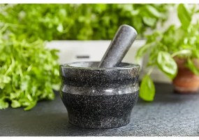 Cole&Mason - Granitový hmoždíř s tloučkem GRANITE pr. 18 cm žula/černá