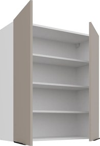 ARIA lb | horní skříňka 80 G-90 2F policová | 80 cm | VYSOKÁ | ANTI FINGERPRINT povrch | bílá/béžová