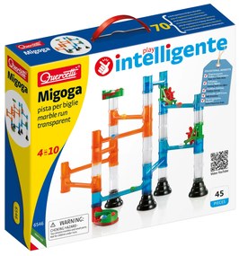 Migoga Marble Run - kuličková dráha - transparentní - 45 ks