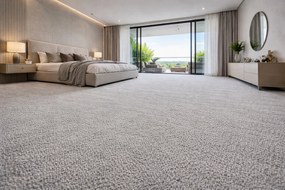 Lano, Metrážový koberec Sense 872, na míru, šíře 4m,5m, šedá, ab (mřížka), dětský pokoj