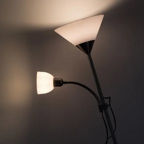Brilagi - Stojací lampa ARIANA 1xE27/100W/230V + 1xE14/25W matný chrom