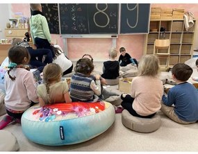 SakyPaky 5 sedacích vaků Triburet azurová