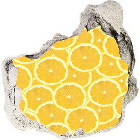 Wallmuralia Samolepící nálepka Plátky citronu 75x75 cm