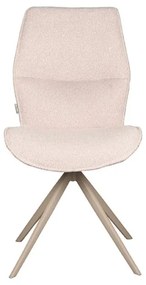 LABEL51 Jídelní židle COMFY bouclé světlá DX-74.001