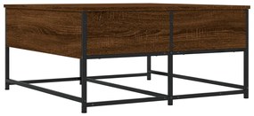 Konferenční stolek hnědý dub 80 x 80 x 40 cm kompozitní dřevo - Default Title