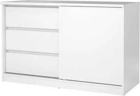 FALCO Komoda Simplicity 207 bílý lesk
