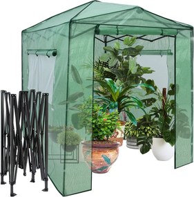 Costway Přenosný pop-up skleník Zahradní skleník Walk-in – 180 × 250 × 230 cm