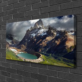 Obraz na plátně Hora Záliv Krajina 125x50 cm