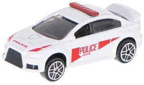 KIK KX5586_6 Kovové auto policie bílé 7cm