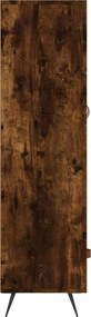vidaXL Skříň highboard 69,5 x 31 x 115 cm kompozitní dřevo [830297] Barva: hnědý dub