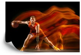 Fototapeta Basketbalista V Pohybu Hladký vinyl 208x146