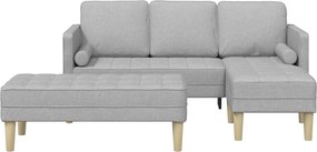 Set pohovek 2 ks Oblačno šedá Polyester 3329261