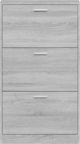 vidaXL Botník 59 x 17 x 108 cm kompozitní dřevo [342532] Barva: šedá sonoma