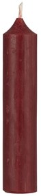 IB LAURSEN Svíčka Bordeaux 11 cm, červená barva, vosk
