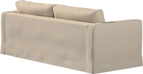 Potah na pohovku IKEA  Karlstad 3-místná, nerozkládací, dlouhý barva béžová látka pletený vzor