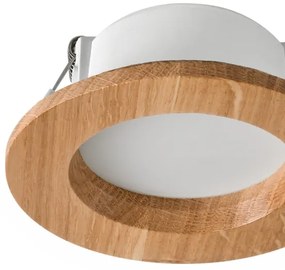 LED Podhledové svítidlo WOODY SPOT LED/5,5W/230V 4000K dub pr. 10 cm