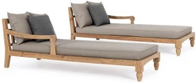 BIZZOTTO Teakový lounge set BALI hnědý