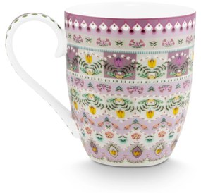 Pip Studio Lily &amp; Lotus hrnek XL 450ml, lila (Porcelánový hrnek)