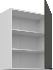 ARIA po | horní skříňka 60 G-72 1F policová | 60 cm | ANTI FINGERPRINT povrch | bílá/šedá grafit