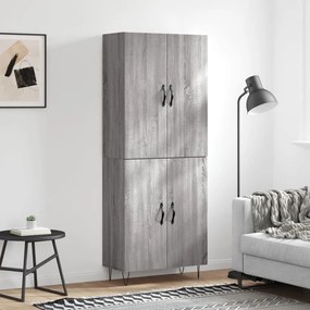 vidaXL Skříň highboard 69,5 x 34 x 180 cm kompozitní dřevo [3198058] Barva: šedá sonoma
