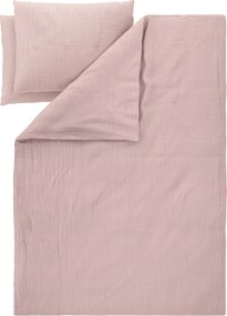 Livarno® Mušelínové ložní povlečení, 240 x 220 cm, 70 x 90 cm (světle růžová)
