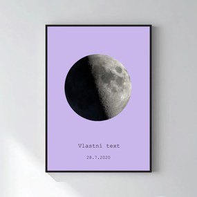 Personalizovaný magický fotoobraz v rámu - 50x70 - měsíční fáze