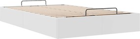 Osmanský rám postele bez matrace bílý 120x200 cm umělá kůže 3310795