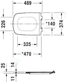 DURAVIT - DuraStyle WC sedátko, bílá (0060510000)