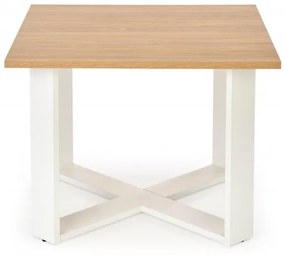 Konferenční stolek CROSS (Zlatý dub / Bílá)