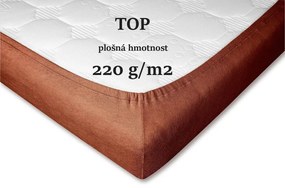 Dadka Froté prostěradlo cihlová 60x120x10 cm