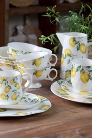Porcelánová miska s citróny Maison Limone Blossom - Ø 14*6 cm / 480 ml