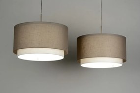 Závěsné designové svítidlo nad stůl Napolitana Taupe