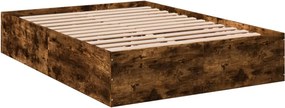 Rám postele kouřový dub 120 x 190 cm kompozitní dřevo 3281046