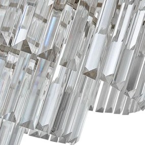 Toolight - Křišťálová stropní svítilna 7xE14 40W Glamour APP780-7C, chromová, OSW-05032