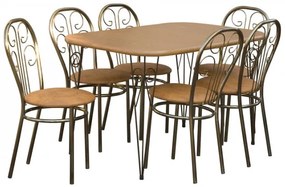 Jídelní stůl RETRO (bez židlí) Metpol 100/74/60 Barva: cerna