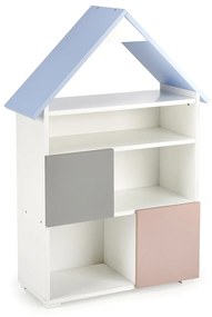 Knihovna ve tvaru domečku MURANO 2 81 cm bílá